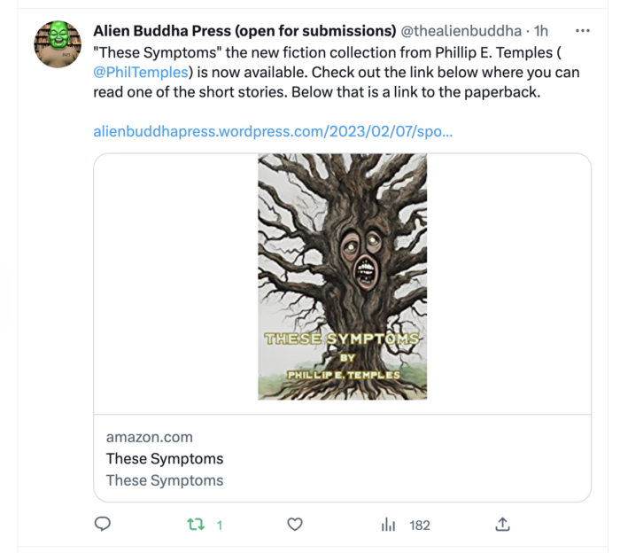 “These Symptoms” from Alien Buddha Press – Phil Temples